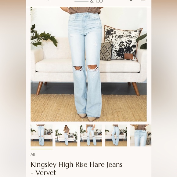 Vervet | Jeans | Vervet Light Blue High Rise Flare Jeans | Poshmark